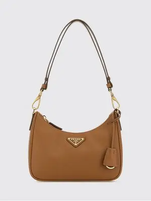 Prada Leather Tote Bag - Brown