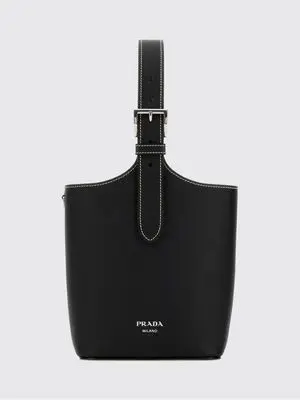 Prada Leather Tote Bag - Black