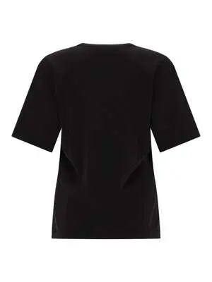 LEMAIRE Ribbed Cotton T-shirt - Black