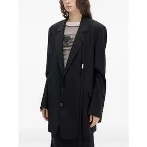 ANN DEMEULEMEESTER Button-fastening Blazer With String Embellishments