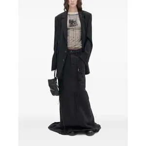 ANN DEMEULEMEESTER Button-fastening Blazer With String Embellishments