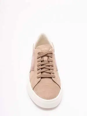 Santoni Calf Leather Lace-up Sneakers