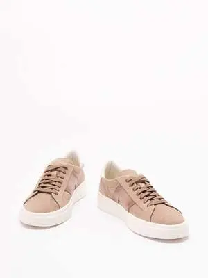 Santoni Calf Leather Lace-up Sneakers - Multicolor