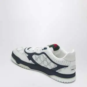 Gucci Re-web And Blue Suede Trimmed Gg Nylon Sneakers