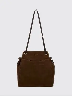 Prada Suede Tote Bag - Brown