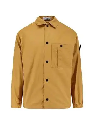 Stone Island Double-coated Cotton Ripstop Washed Overshirt - Multicolor