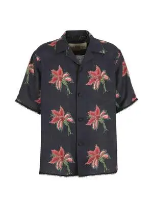 Valentino Garavani Papier Floral` Short Sleeve Shirt