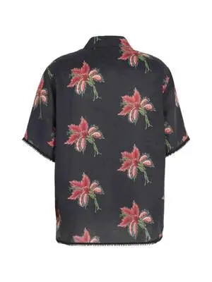 Valentino Garavani Papier Floral` Short Sleeve Shirt