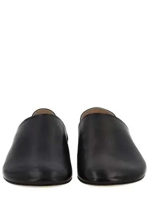 JW Anderson Leather Slipper Shoe - Black