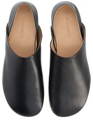 JW Anderson Leather Slipper Shoe - Black