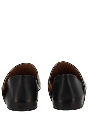 JW Anderson Leather Slipper Shoe - Black