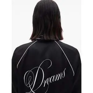 ANN DEMEULEMEESTER Acetate And Viscose Blend Bomber Jacket