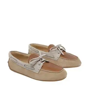 Miu Miu Logo Loafers - Cream
