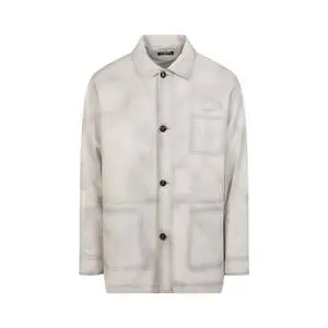 Kiton Lamb Leather Jacket - Multicolor