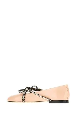 Mach & Mach Embellished Patent Ballet Flats