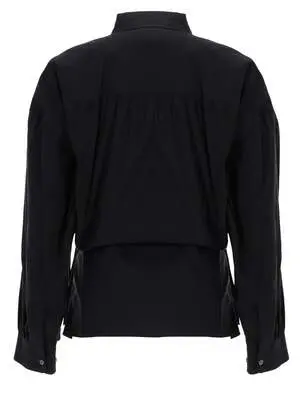 LEMAIRE Straight Collar Twisted Shirt - Black