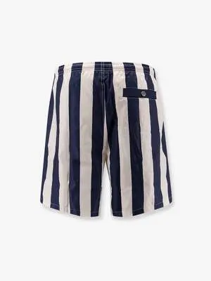 AMI Paris Nylon Swim Shorts With Striped Pattern - Multicolor