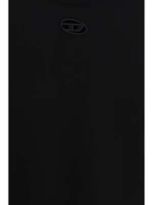 DIESEL® T-angie-od T-shirt With Embroidered Logo - Black