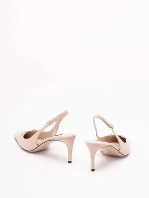 Dolce & Gabbana Silk-effect Nappa Leather Slingbacks - Multicolor