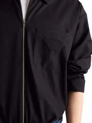 Prada Cotton Overshirt With Zip