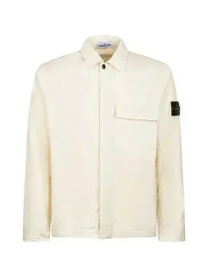 Stone Island Garment Dyed Cotton Overshirt - Multicolor