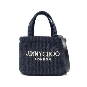 JIMMY CHOO Raffia Tote Bag - Blue