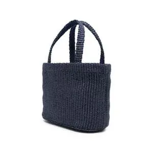 JIMMY CHOO Raffia Tote Bag - Blue