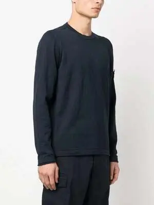 Stone Island Stocking Stitch Organic Cotton Nylon Crewneck - Multicolor