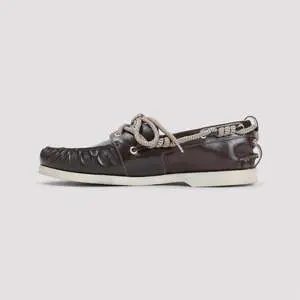 GOLDEN GOOSE Boat Loafers With Lace-up Detail