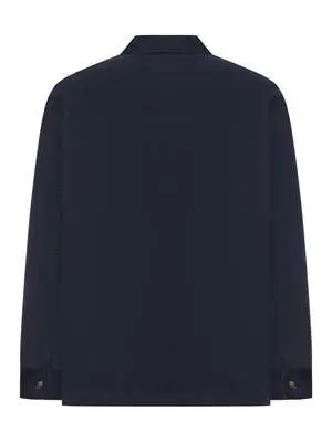 Saint Laurent Cassandre Overshirt In Cotton And Linen Gabardine - Multicolor