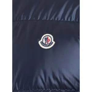 Moncler Padded Vest With Turtleneck - Blue
