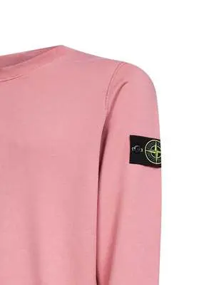 Stone Island Organic Cotton Fleece Sweatshirt - Multicolor