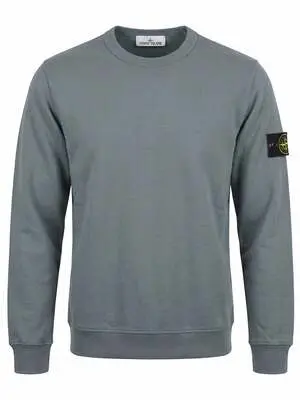 Stone Island Organic Cotton Fleece Sweatshirt - Multicolor