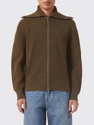 Bottega Veneta Bottega Veneta Brown Wool Blend Zip-Up Sweater Brown