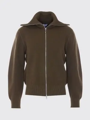 Bottega Veneta Wool Blend Zip-up Sweater - Brown