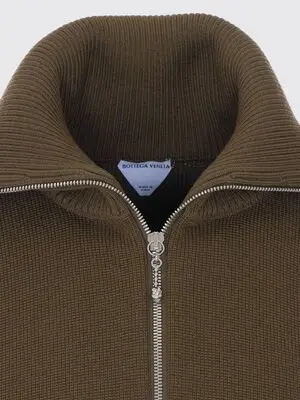 Bottega Veneta Wool Blend Zip-up Sweater - Brown