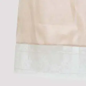 Carven Silk Lace Trim Midi Skirt