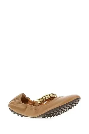 TOD'S Ballet Flats With Metal Detailing - Multicolor