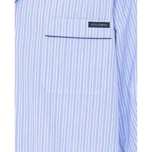 Dolce & Gabbana Striped Poplin Vanity Shirt - Blue