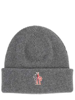 Moncler MONCLER GRENOBLE Wool Beanie Gray