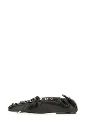 GANNI Flat Shoes With Lace-up Detailing - Multicolor