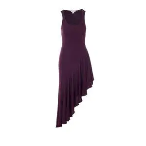 Alaïa Sleeveless Asymmetrical Ruffled Dress - Red