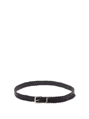 Saint Laurent Woven Leather Belt - Multicolor