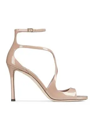 JIMMY CHOO Azia 95 Patent Leather Sandals - Multicolor