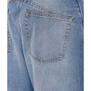 Alaïa Wide Leg Denim Pants