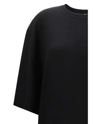 TOTEME Oversized Wool T-shirt Dress - Black