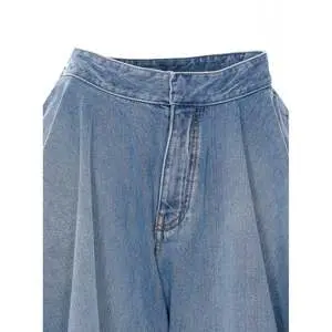 Alaïa Panelled Wide Leg Denim Jeans
