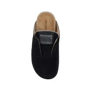 Balenciaga Suede Slip-on Trainers - Black