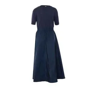 Herno Knit Effect And Techno Taffeta Dress
