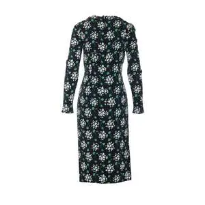 Dolce & Gabbana Floral Print Charmeuse Dress - Black
